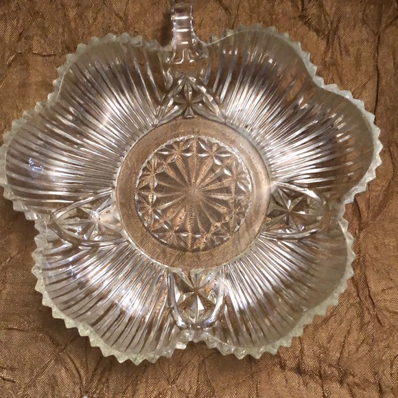 Accessories | Pressed Glass Clover Shaped Ring Dish | Poshmark